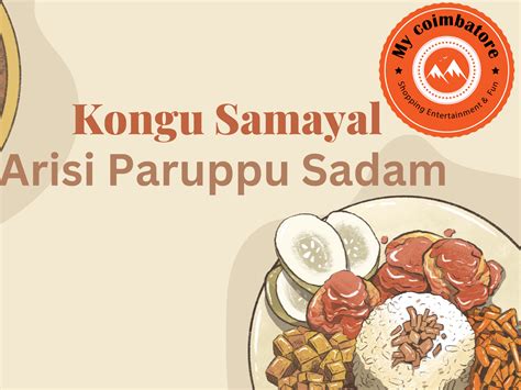 Kongu Samayal Kongunadu Style Arisi Paruppu Sadam Recipe Coimbatore