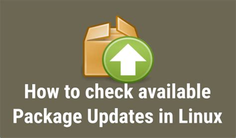 2daygeek How To Check Available Package Updates In