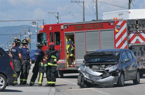 Accident Slows Traffic Vernon News