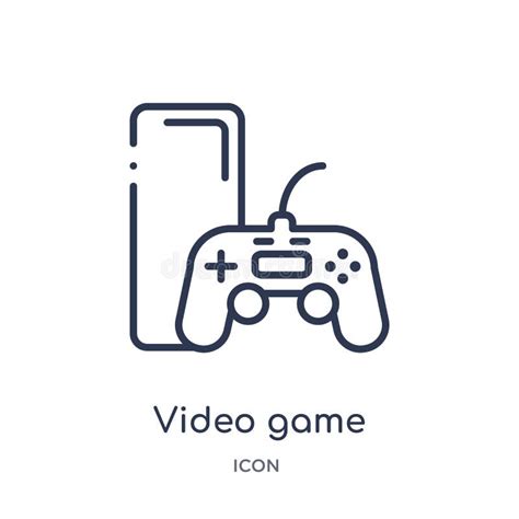 Linear Handheld Game Icon From Entertainment And Arcade Outline