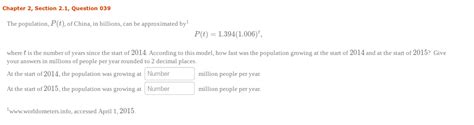 solved chapter 2 section 2 1 question 039 the population