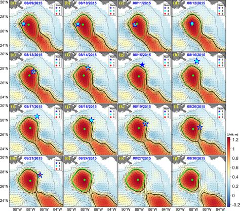 Distributions Of Altimetrybased Absolute Dynamic Topography Color