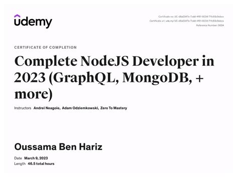 Dear Network Im Excited To Share That Ive Recently Completed Nodejs From Zero To Mastery
