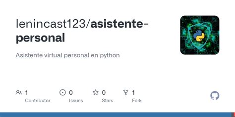 GitHub Lenincast123 Asistente Personal Asistente Virtual Personal En Python
