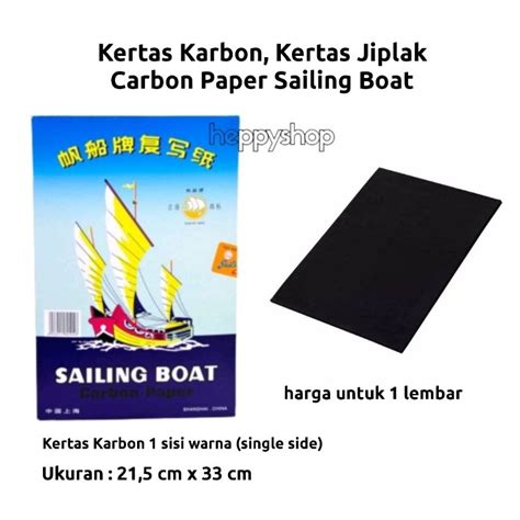 Jual Kertas Karbon Kertas Jiplak Carbon Paper Sailing Boat Shopee