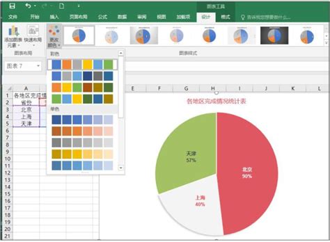 Excel图表配色技巧，excel图表如何配色才能增加颜值 天天办公网