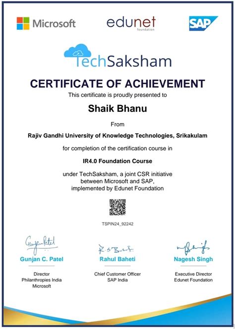 Bhanu Shaik On Linkedin Connections Techsaksham Edunetfoundation