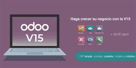 Nueva versión de Odoo V 15 Sistemas de Datos