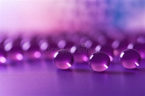 Amethyst Purple Translucent Glass Balls With Smooth Surface Minimal
