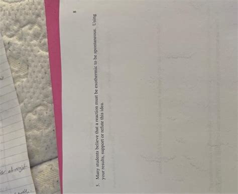 Lab Report Entropy Change Estimation Entropy Of Chegg