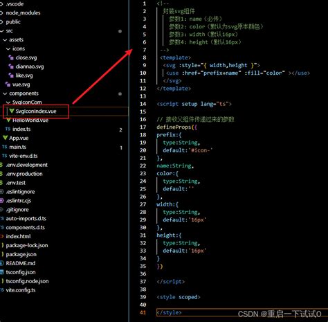 Vue3tselement Plus项目，svg图标组件封装、使用（阿里图标库）。vue3ts 阿里svg图标使用 Csdn博客