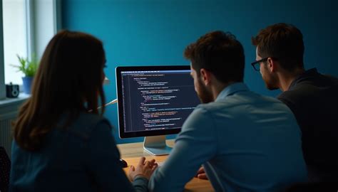 Computer Screen Code Review Team Stable Diffusion Online