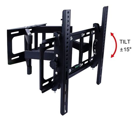 Soporte Tv Doble Brazo 32 A 65 Inclinacion Regulación 50kg Importadora