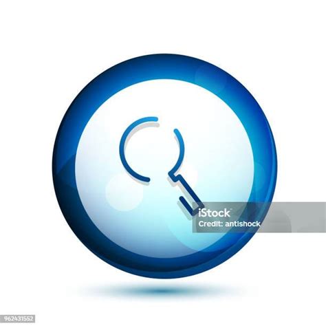 Magnifyier 웹 버튼 아이콘을 확대 현대 돋보기 기호 웹 사이트 디자인 또는 모바일 응용 프로그램 개념에 대한 스톡 벡터 아트 및 기타 이미지 Istock