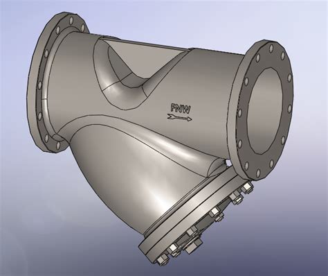 Y型过滤器全集34种规格solidworks 2011模型图纸下载 懒石网