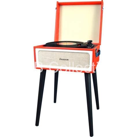 YT078 Tocadiscos Mueble Vintage Con Encoding PC Link Y Bluetooth Rojo