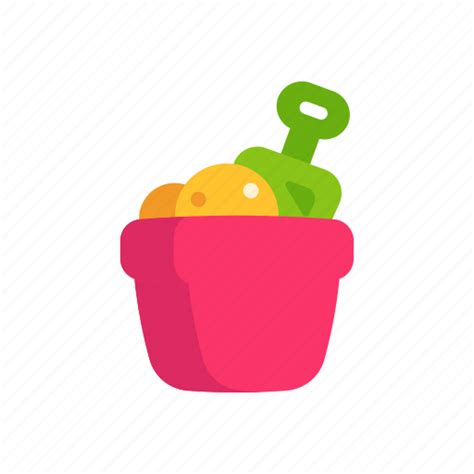 Sand Bucket Shovel Beach Summer Icon Download On Iconfinder