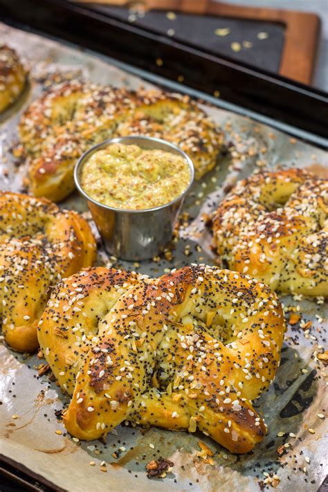 Everything Bagel Pretzels Spicedblog