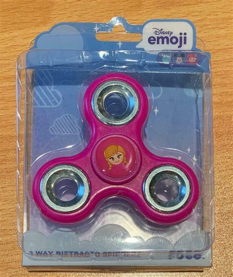 Anna Princess Disney Emoji 3 Way Diztracto Fidget Spinner Closeout