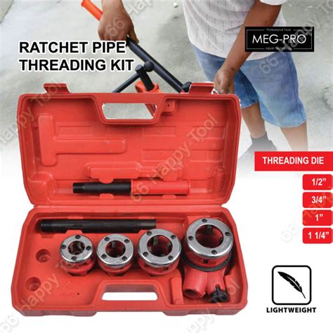 Manual Ratchet Pipe Threading Kit ½ ¾ 1 1 1 4 Manual Ratchet