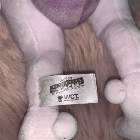 Mavin Pokemon Detective Pikachu Mewtwo Plush Doll Purple Stuffed