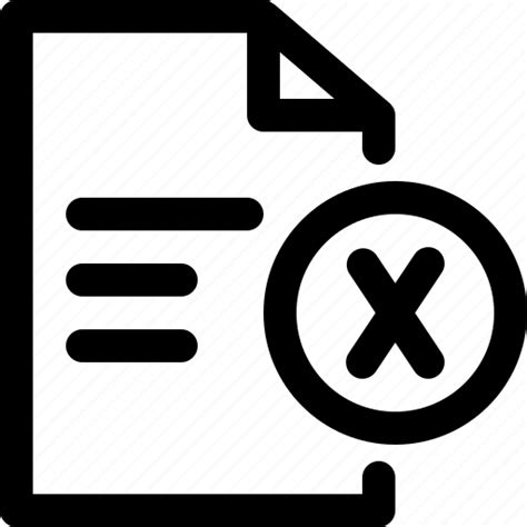 Business Data Document File Managemnet Office Wrong Icon