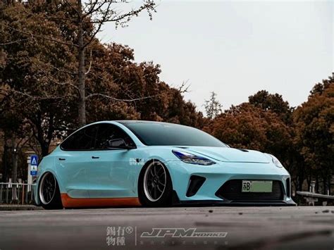 “卓越姿态”特斯拉model3改装airbft空气悬挂案例 Airbftsuspension