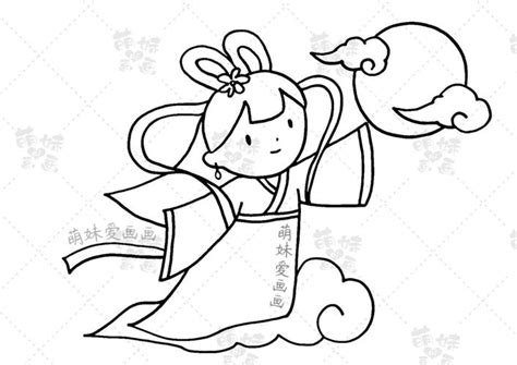 嫦娥奔月简笔画简单又漂亮 嫦娥奔月简笔画简单又漂亮 苗苗知道