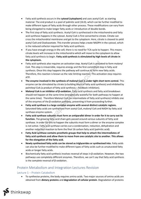Bioc2101 Notes Bioc2101 Principles Of Biochemistry Advanced