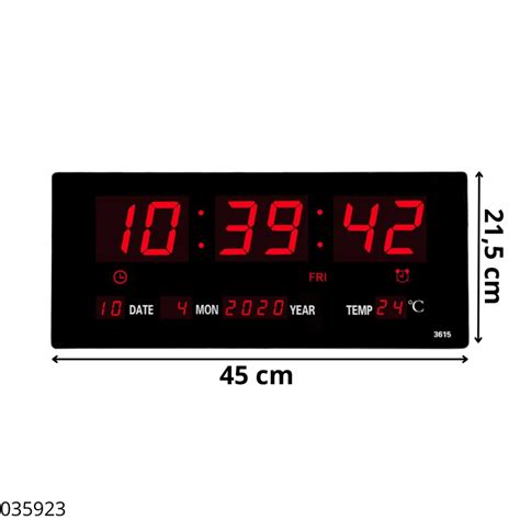 Reloj Digital Led Ppared Jh4622 Tx 796 Plastienvase