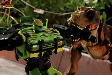 Jurassic Park X Transformers Collaborative Tyrannocon Rex And Jp 93