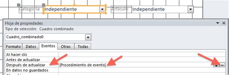 Cuadros combinados en cascada Access Excel VBA y más