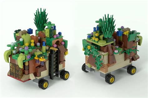 Lego Moc Jungle Car By Dmglego Rebrickable Build With Lego