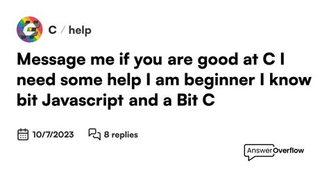 Message Me If You Are Good At C I Need Some Help I Am Beginner I Know