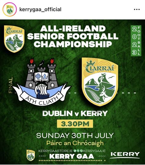 Up The Kingdom Green And Gold Hard Luck Derry Roll On The Dubs… Declan Fuller Mba Bsc