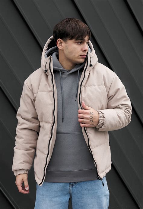 Куртка зимова чоловіча Staff Shum Light Beige світло бежева брендова тепла водонепроникна ціна