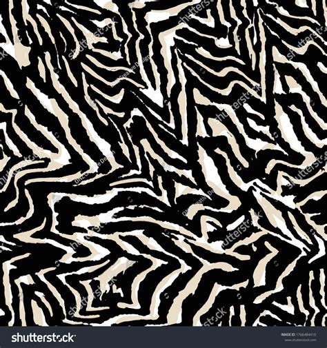 Vektor Stok Zebra Skin Texture Seamless Pattern Tanpa Royalti 1766484410 Shutterstock
