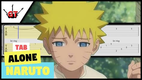 Naruto Ost Alone Guitar Tab【easy】 Youtube