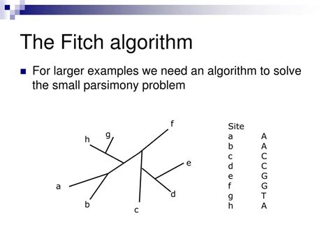 ppt parsimony and searching tree space powerpoint presentation free