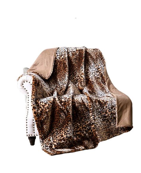 Marcielo Faux Fur Throw Blanket Leopard Cheetah Bed Blanket 50 By 70