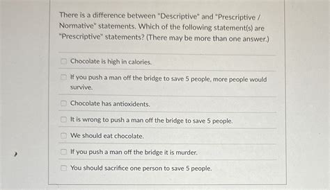 Solved There Is A Difference Between Descriptive And