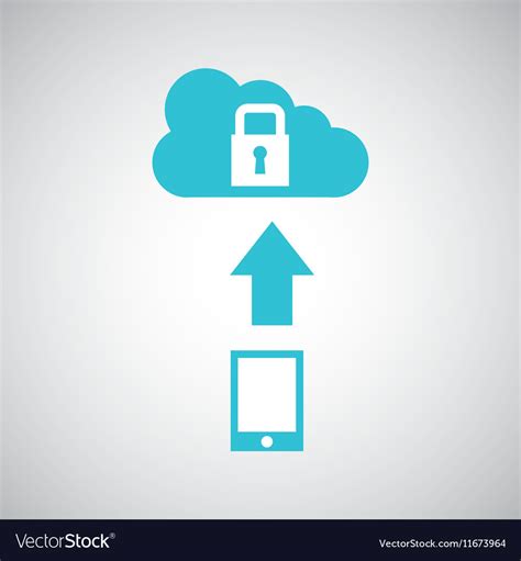 Device Transfer Cloud Protection Data Royalty Free Vector