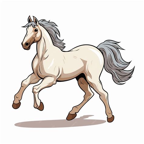 Premium Vector Horse Flat Vector Illustration Horse Cartoon Hand