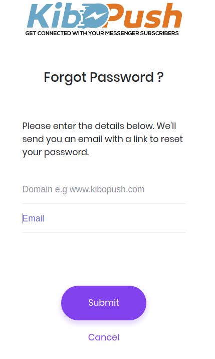 Forgot Your Password Asks For Domain Issue 1975 Cloudkibo