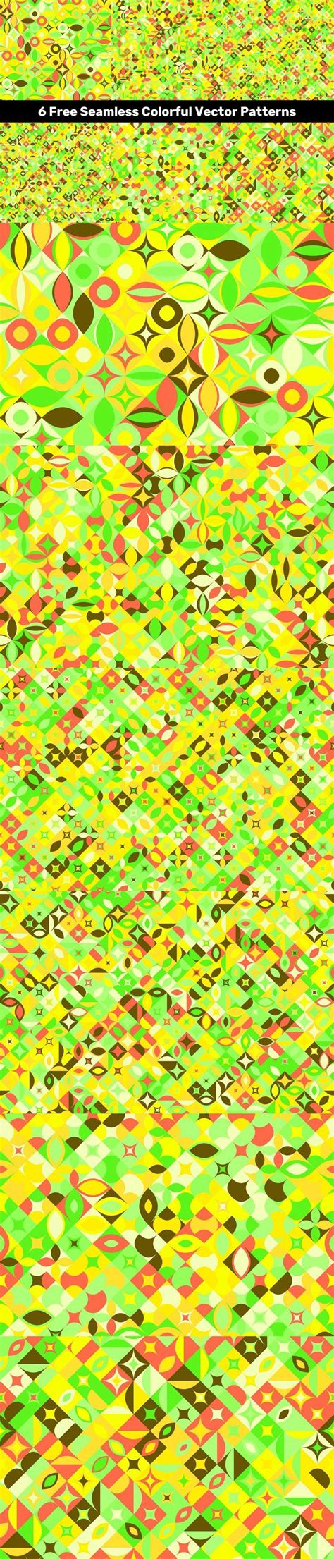 6 Free Seamless Curved Shape Patterns Graphic By Davidzydd · Creative