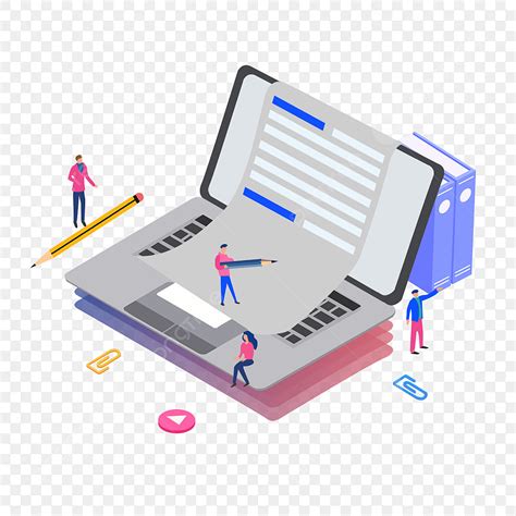 만화 손으로 그린 컴퓨터 웹 교육 일러스트 그림 교육 온라인 웹 페이지 Png 일러스트 및 Psd 이미지 무료 다운로드 Pngtree