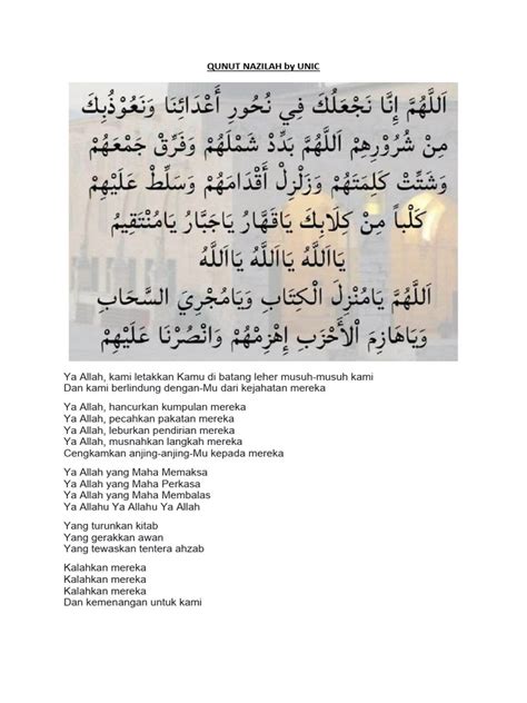 Qunut Nazilah By Unic Pdf