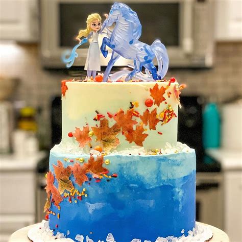 Frozen Themed Birthday Cake Birthday Celebration