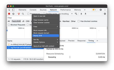 네트워크 기능 참조 Chrome Devtools Chrome For Developers