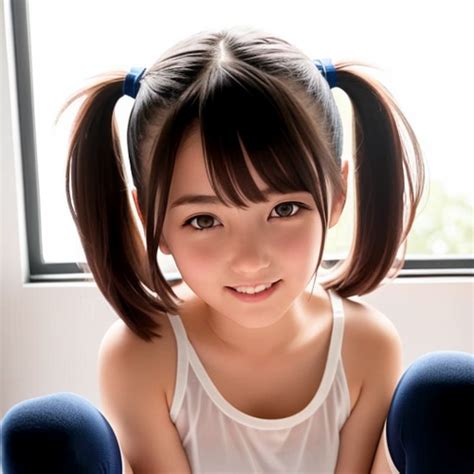 しゃがみポーズの女の子 pAInter AI画像AI動画の投稿生成サイト pAInterペインター